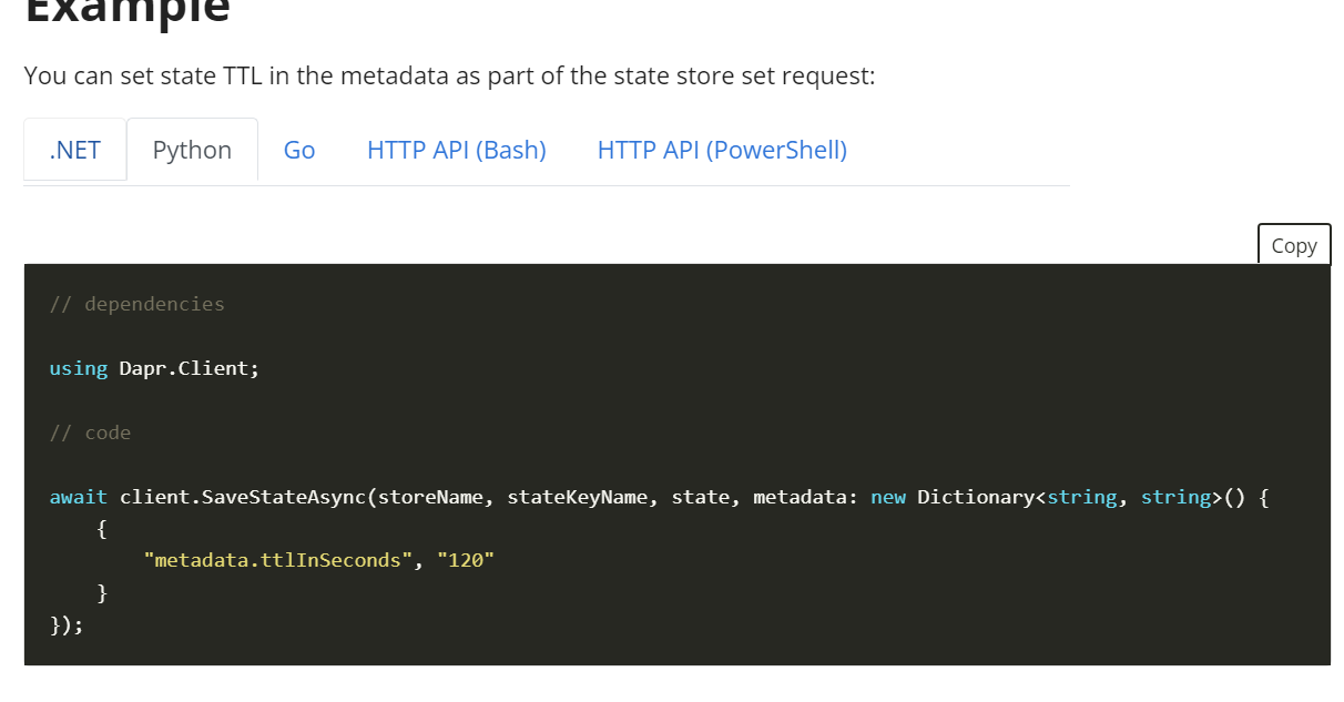 State Time To Live Ttl Sample For Net Not Correct And Misplaced · Issue 3371 · Daprdocs