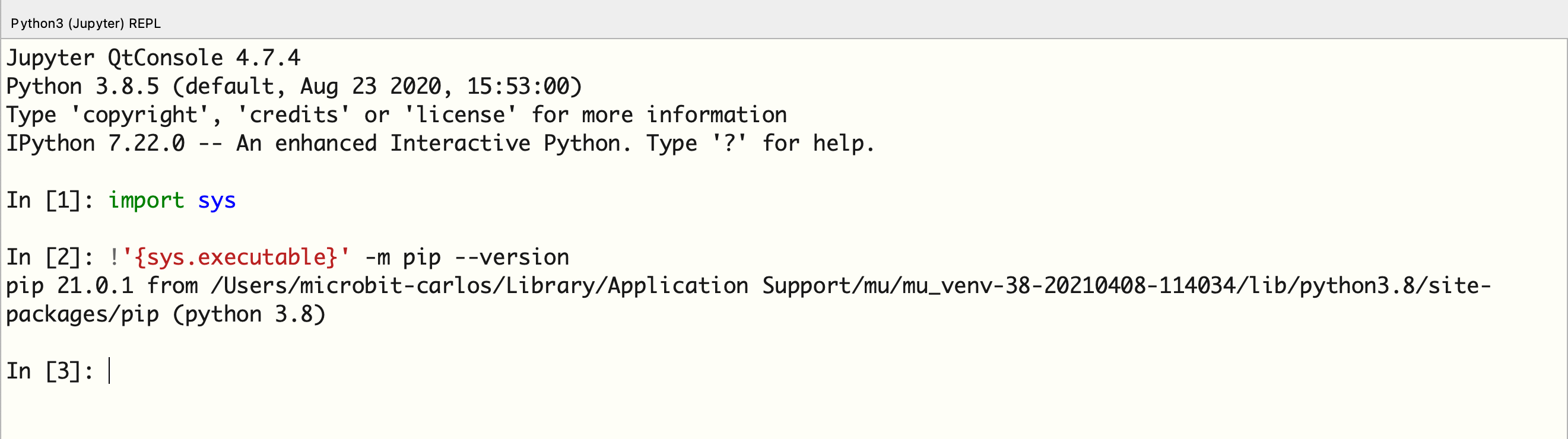 Can't install package via "pip" magic command in the iPython REPL · Issue #1434 · mu-editor/mu ...