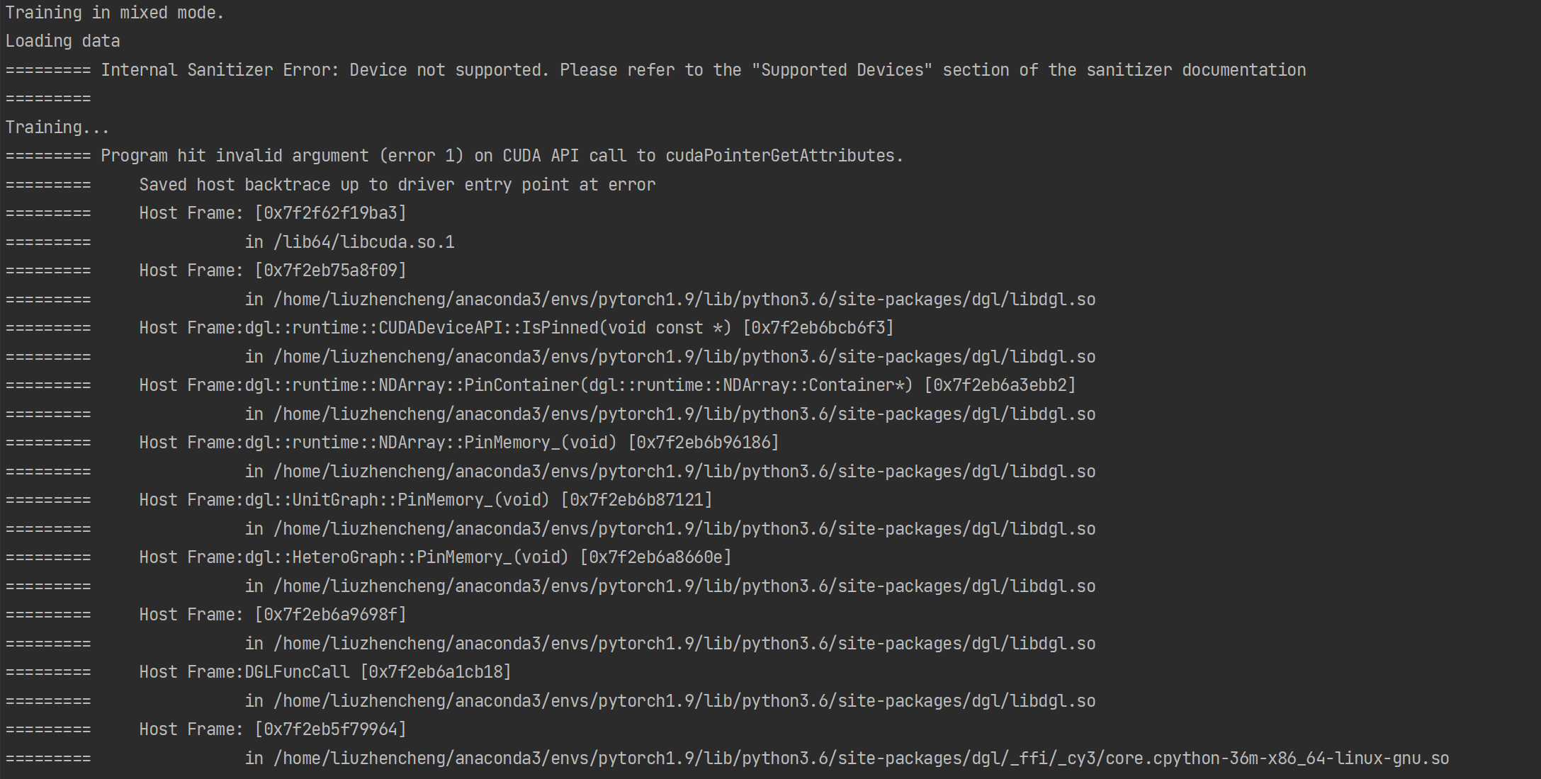[Bug] UVA cannot work on old GPUs (K80) · Issue #4726 · dmlc/dgl · GitHub