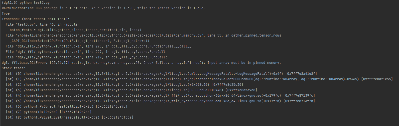 Exist Error In Using Dgl Utils Gather Pinned Tensor Rows · Issue 5616 · Dmlc Dgl · Github
