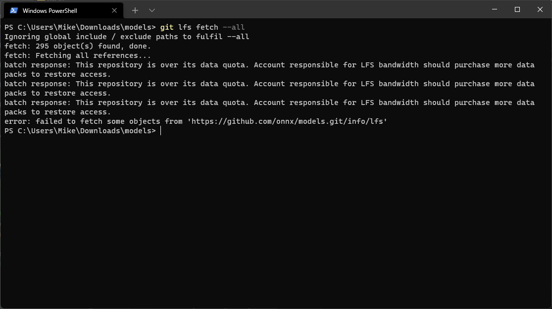 This repository is over its data quota. · Issue #447 · onnx/models · GitHub