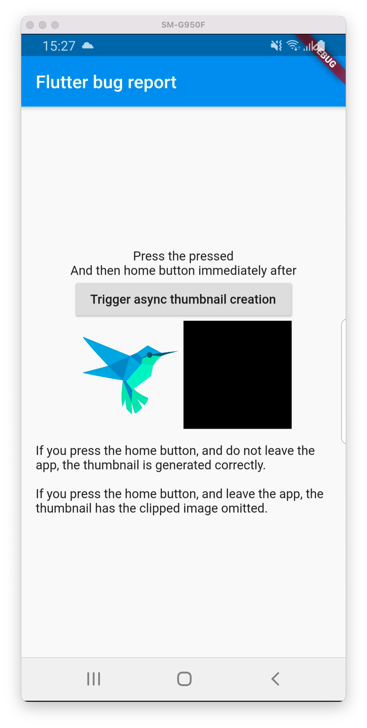 Generating images while the app is in the background using `PictureRecorder` does not work ...