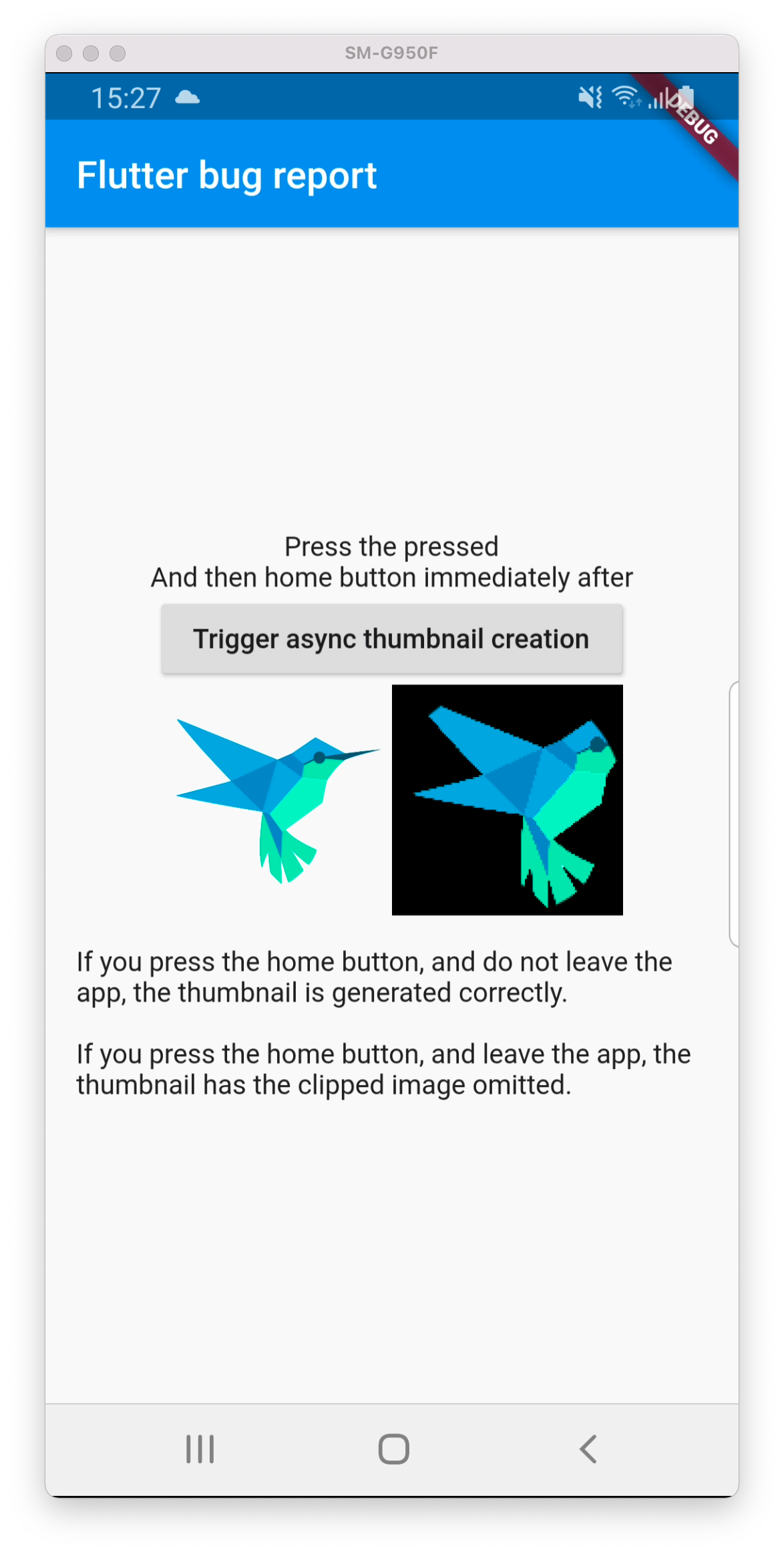Generating images while the app is in the background using ...