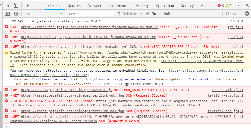 on-mag.fr · Issue #524 · AdguardTeam/CoreLibs · GitHub