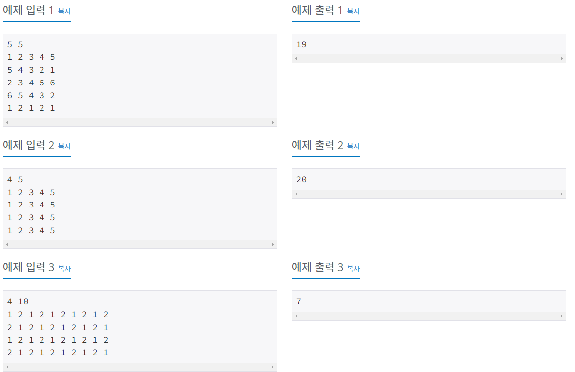 백준 테트로미노 | DimJe 코딩 연습장