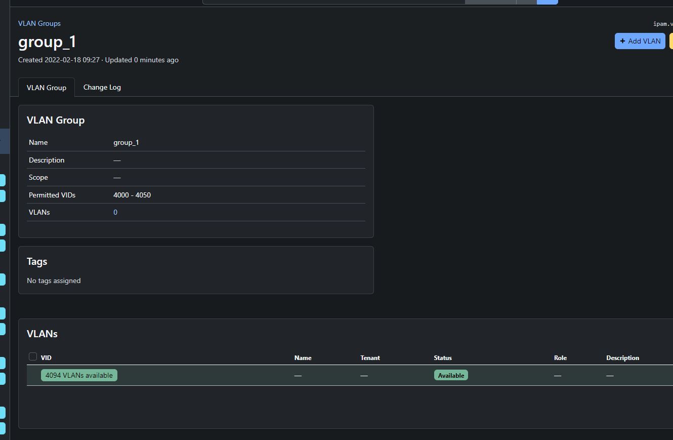 Vlan Groups Available Do Not Match Permitted Vid · Issue 8682 · Netbox Community Netbox · Github
