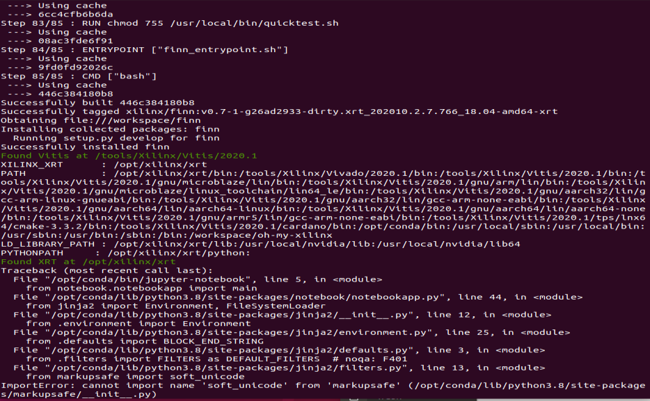 Finn Markupsafe Import Error · Issue 588 · Xilinx Finn · Github
