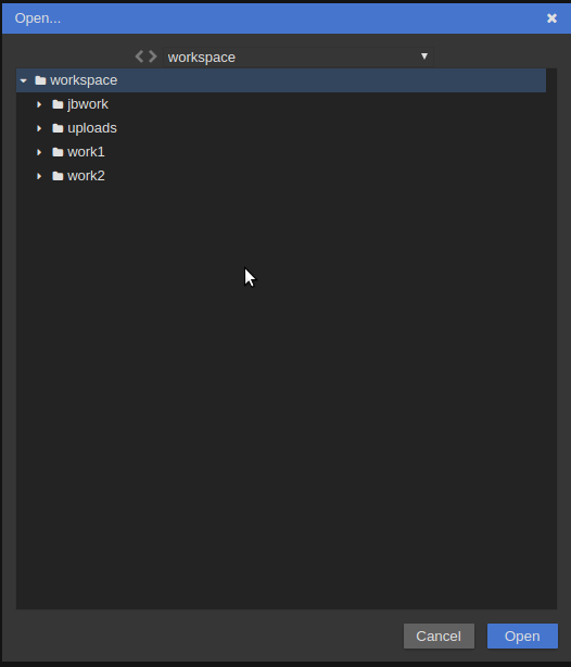 [chrome] Items not clearly visible in the "Open workspace" dialog drop-down · Issue #1927 ...