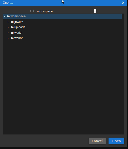 [chrome] Items not clearly visible in the "Open workspace" dialog drop-down · Issue #1927 ...