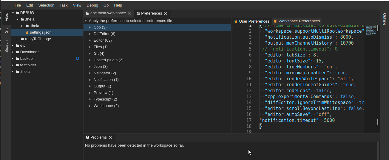 [Preferences] Tool tip colors and position · Issue #3337 · eclipse-theia/theia · GitHub