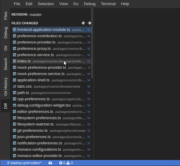 [diff] Diff navigation should be static · Issue #3456 · eclipse-theia/theia · GitHub