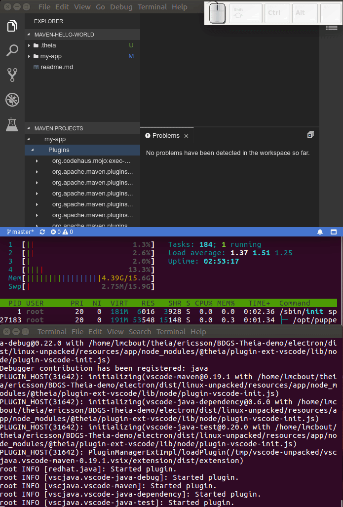 Using vscode-maven plugin with Theia make the application looping · Issue #6464 · eclipse-theia ...
