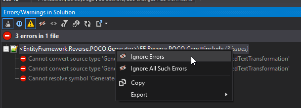 Resharper detects hundreds of errors in .TT files · Issue #394 · sjh37/EntityFramework-Reverse ...