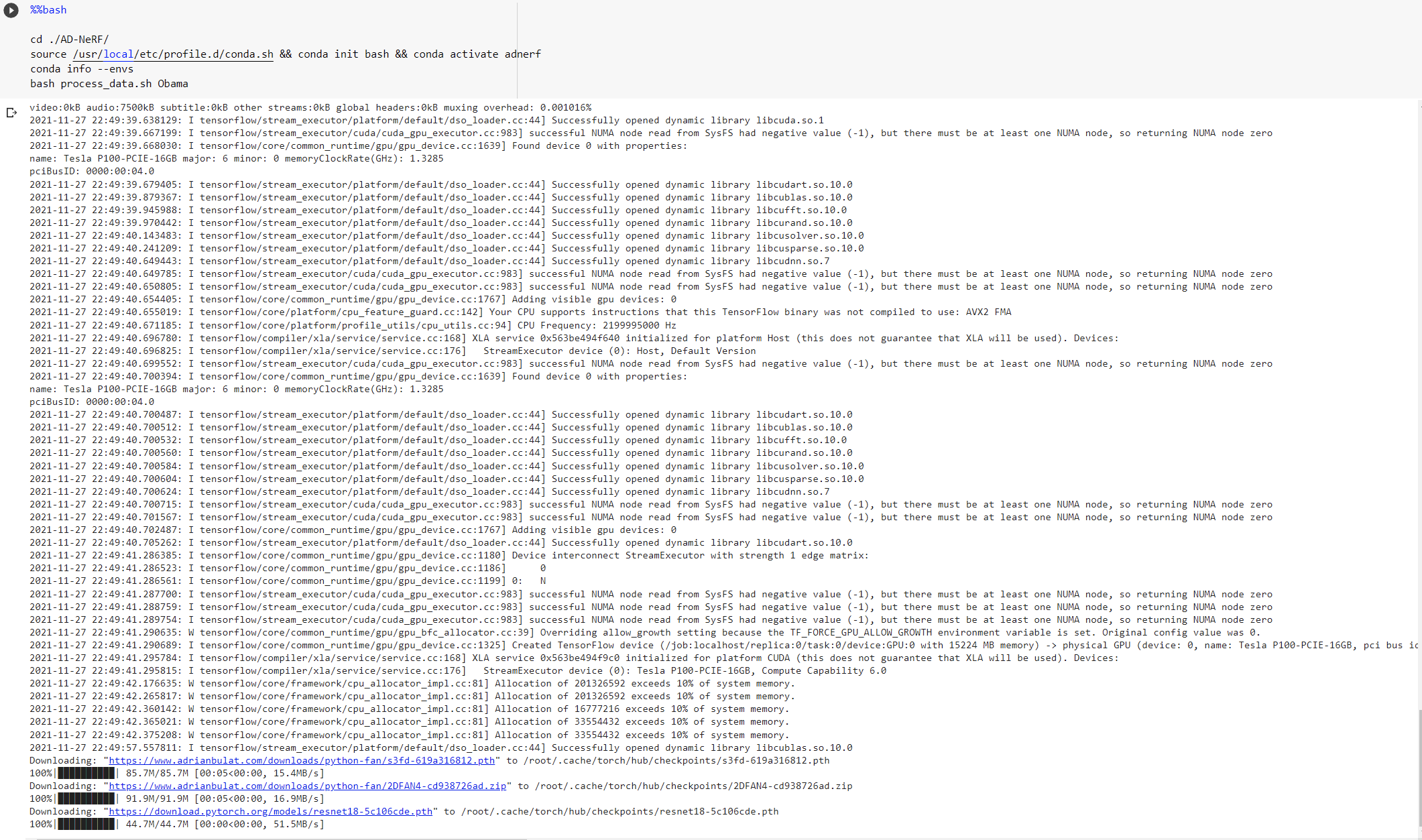 Training Head cause Function PowBackward0 return nan value · Issue #62 · YudongGuo/AD-NeRF · GitHub