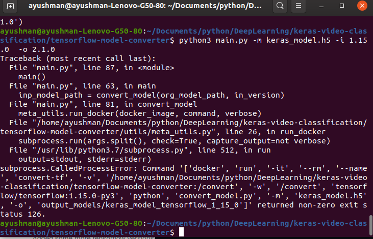 Traceback (most recent call last): File "main.py", line 87, in main() File "main.py", line 63 ...