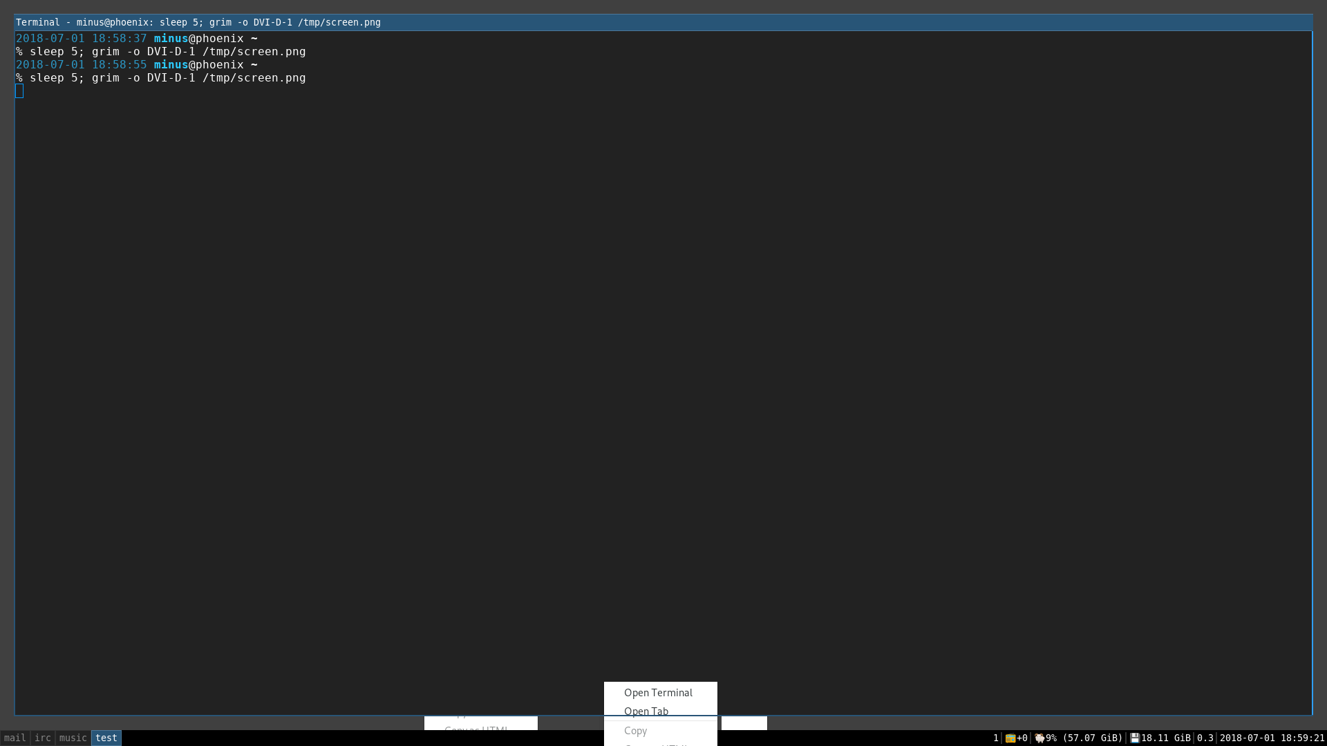 Window border renders over context menu and can't use context menu parts outside the window ...