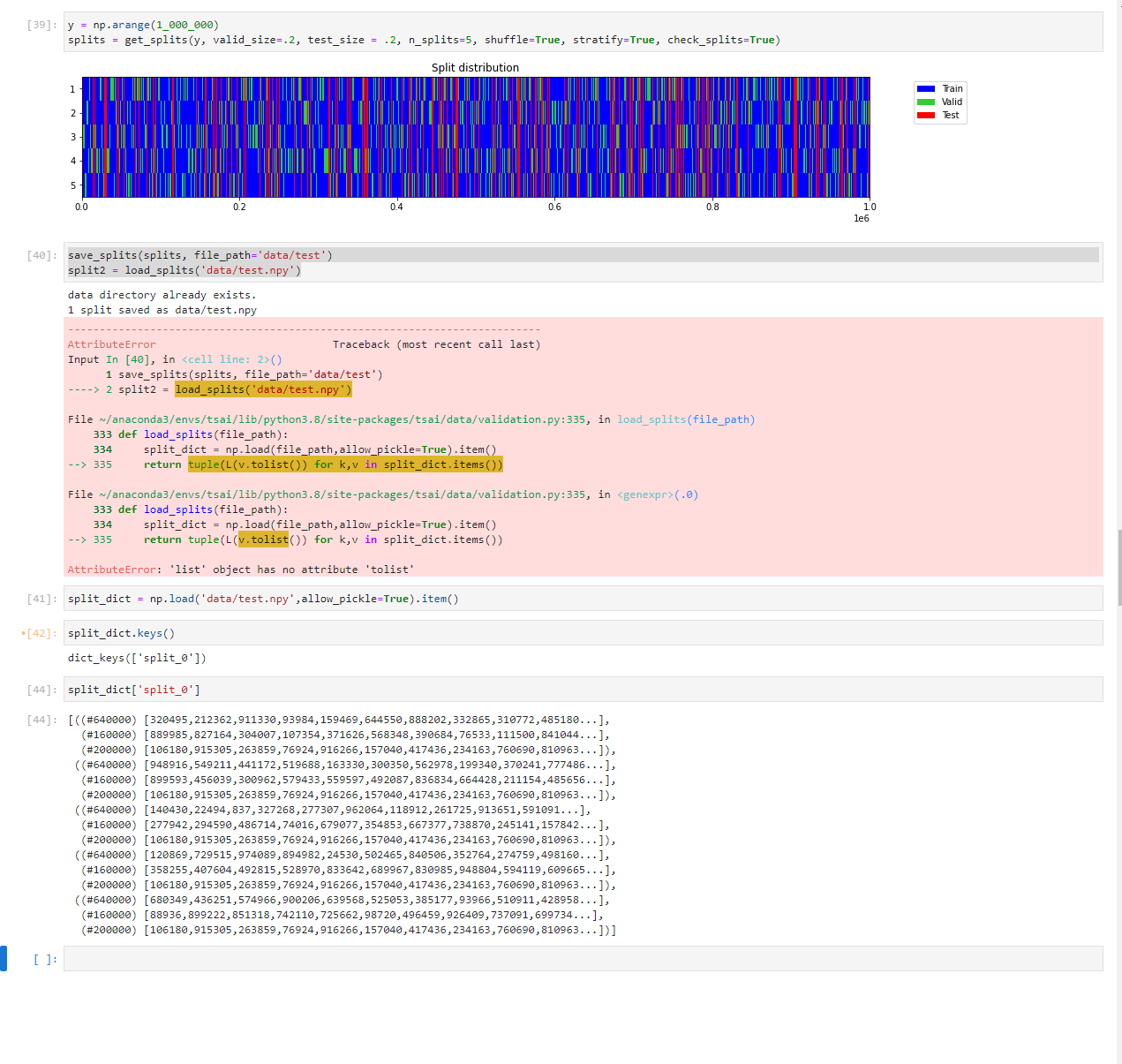 How to save and load splits · Issue #464 · timeseriesAI/tsai · GitHub