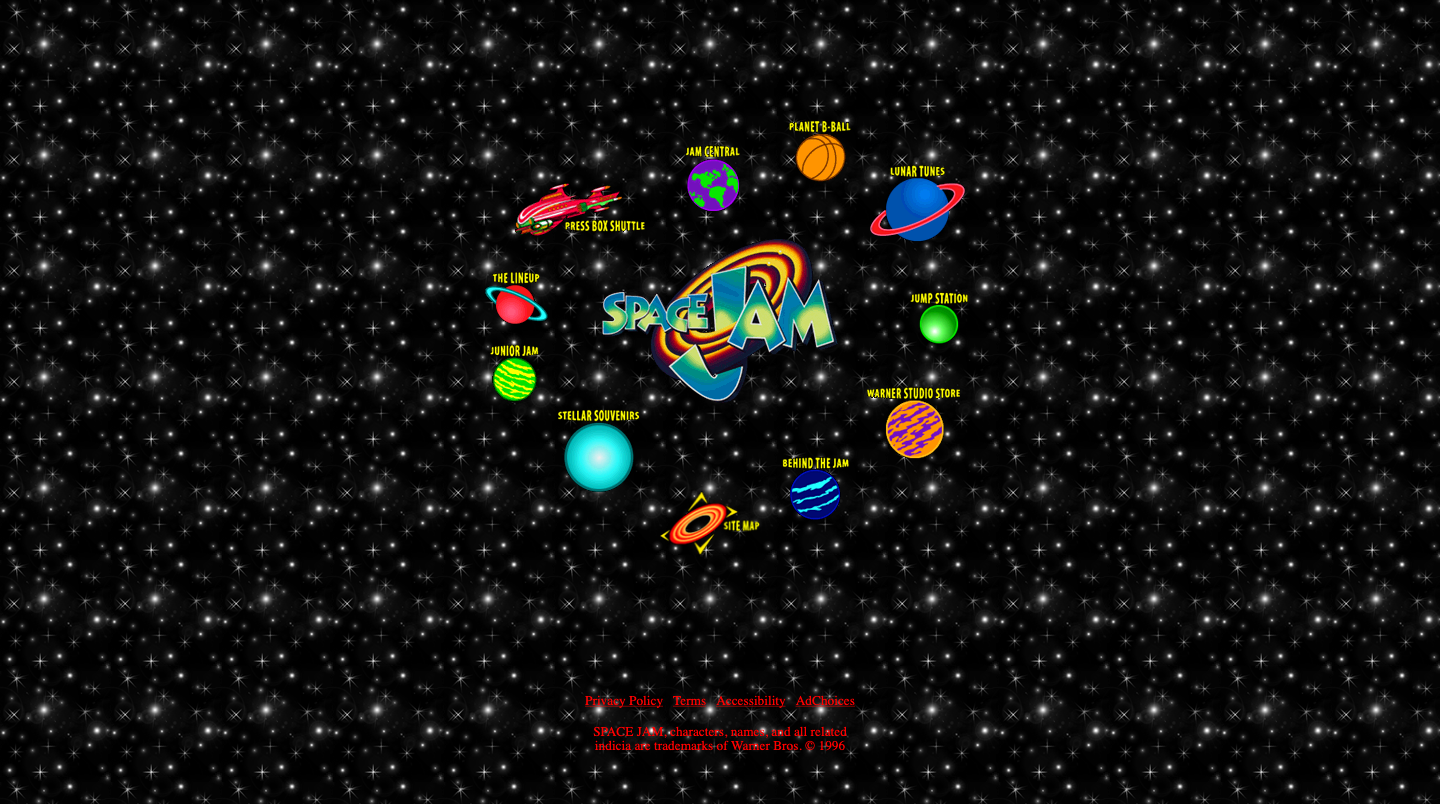 GitHub - wittenbrock/space-jam: A static clone of the Space Jam website.