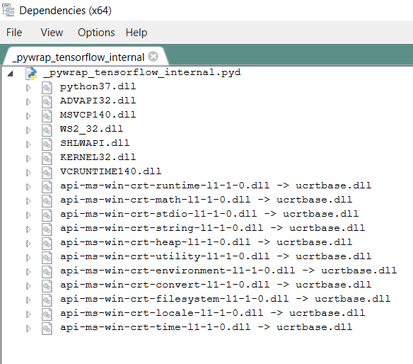 Tensorflow 200 Dll Load Failed Windows Cpu · Issue 36860 · Tensorflowtensorflow · Github