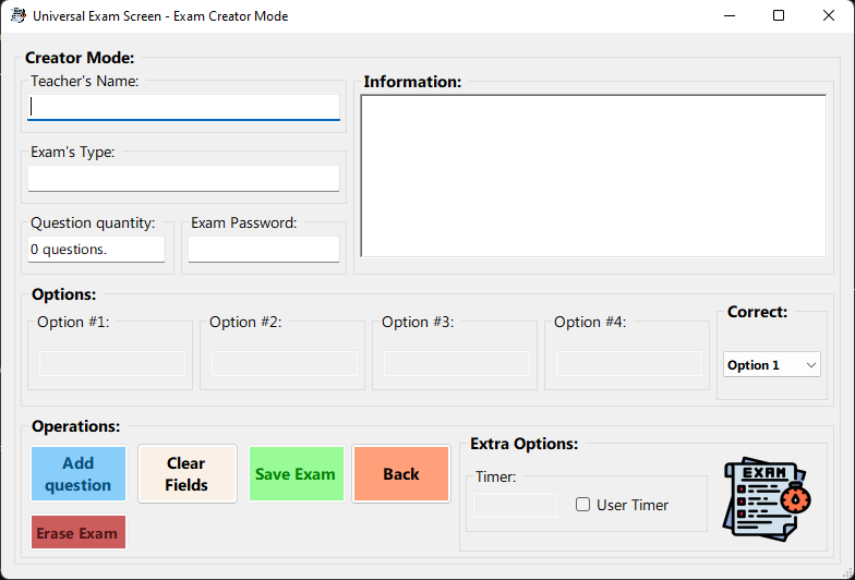 GitHub - starlyn1232/UniversalExamScreen: A tool to create and execute ...
