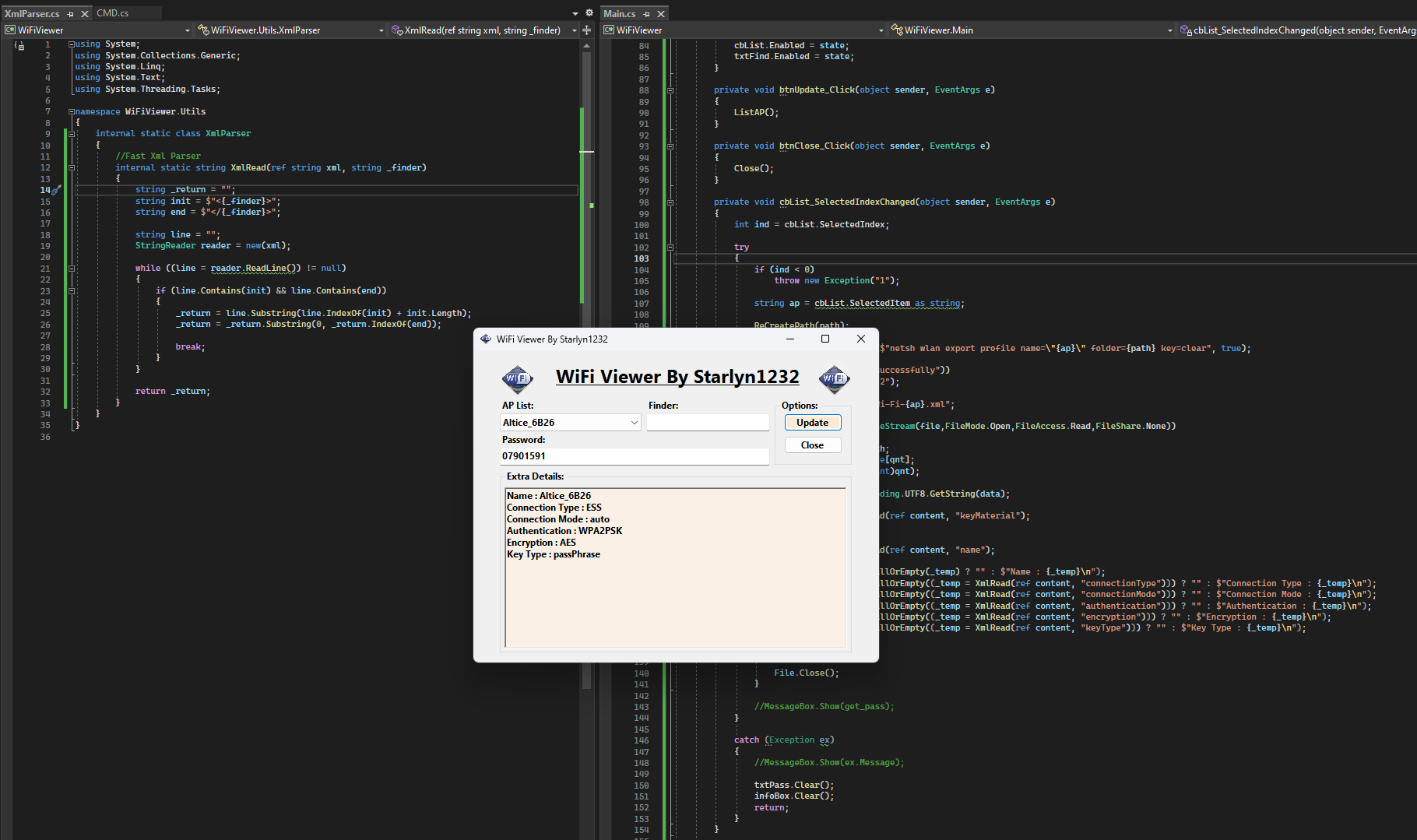 GitHub - starlyn1232/WiFiViewer: WiFi Viewer, check your saved WiFi APs ...
