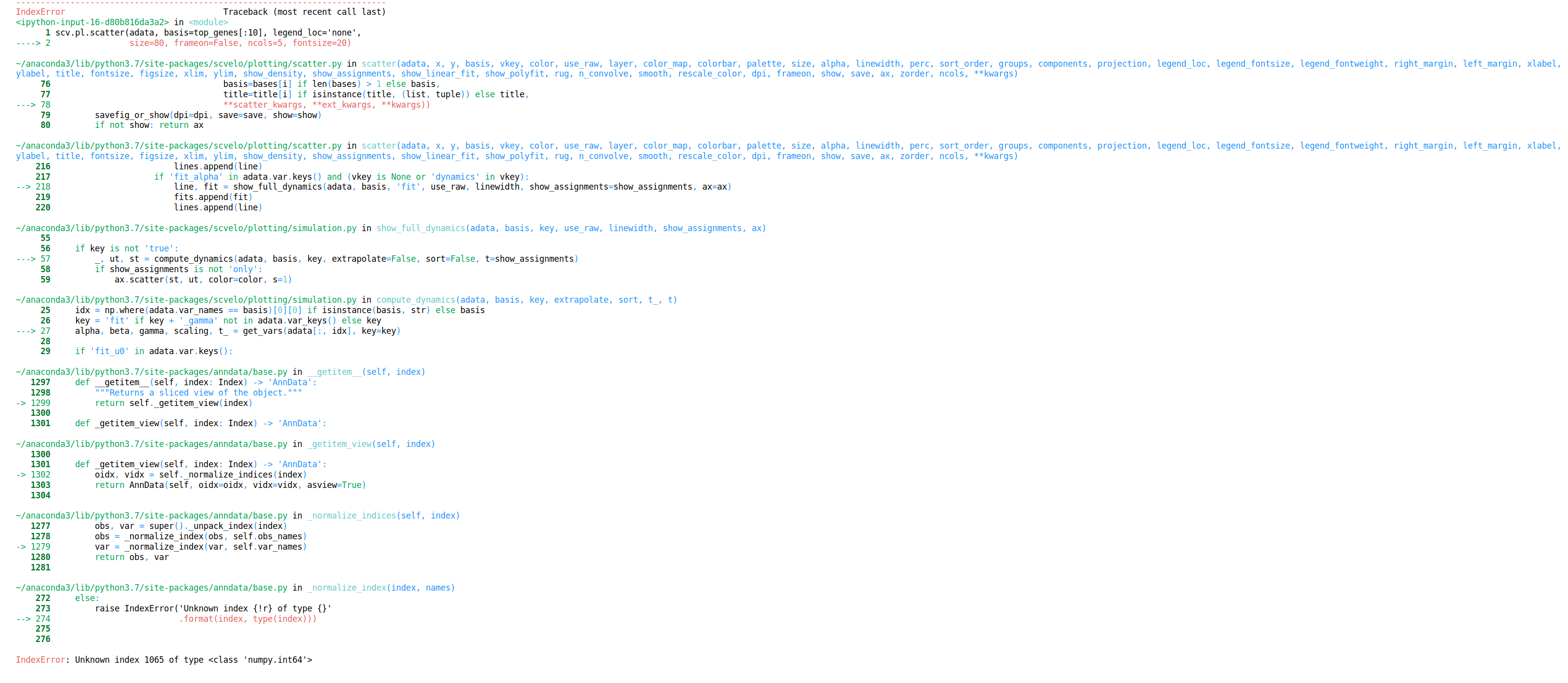 #scv.pl.scatter error · Issue #108 · theislab/scvelo · GitHub