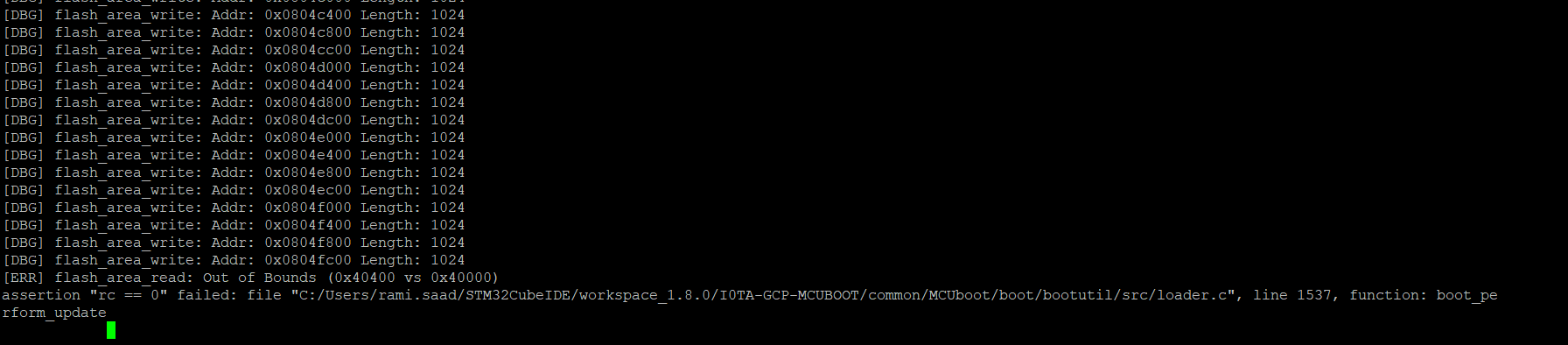 Boot Copy Region Trying To Read Past Secondary Slot · Issue 1347 · Mcu Tools Mcuboot · Github