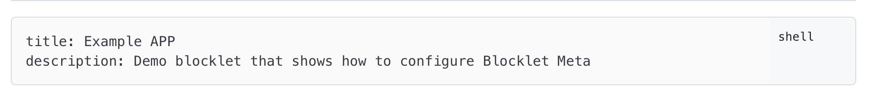 Feedback 类型应该是yaml? 但显示是shell · Issue 243 · Blockletcreate Blocklet · Github 5602