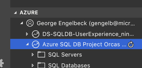 Postgres Azure resources do not appear under the AZURE resources tab · Issue #134 · microsoft ...