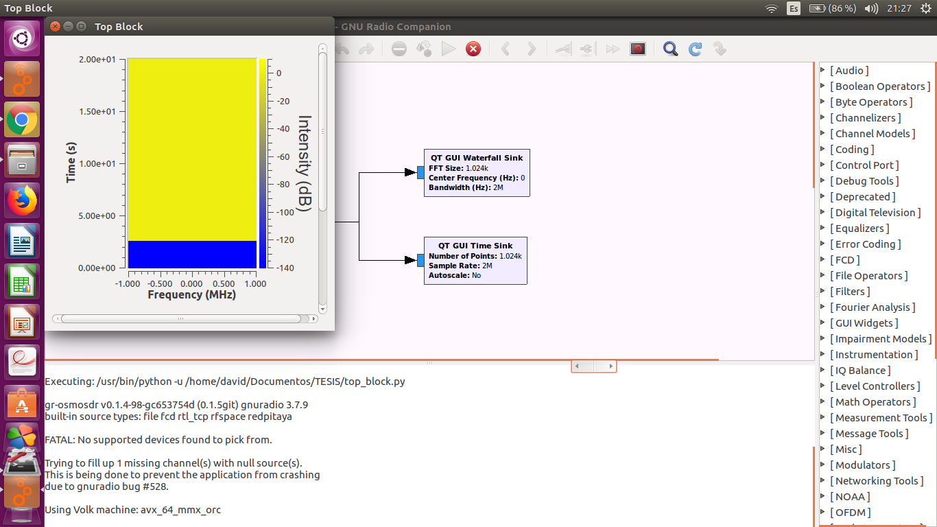 USING MINI DIGITAL TV STICK RTL2832U 820T2 & SDR ON GRC · Issue #1 ...