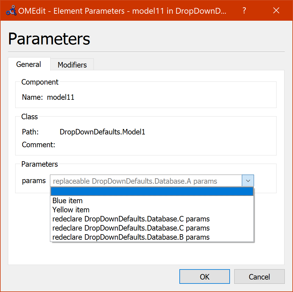replaceable instance of a record ends up in a bad parameter dropdown menue · Issue #7488 ...