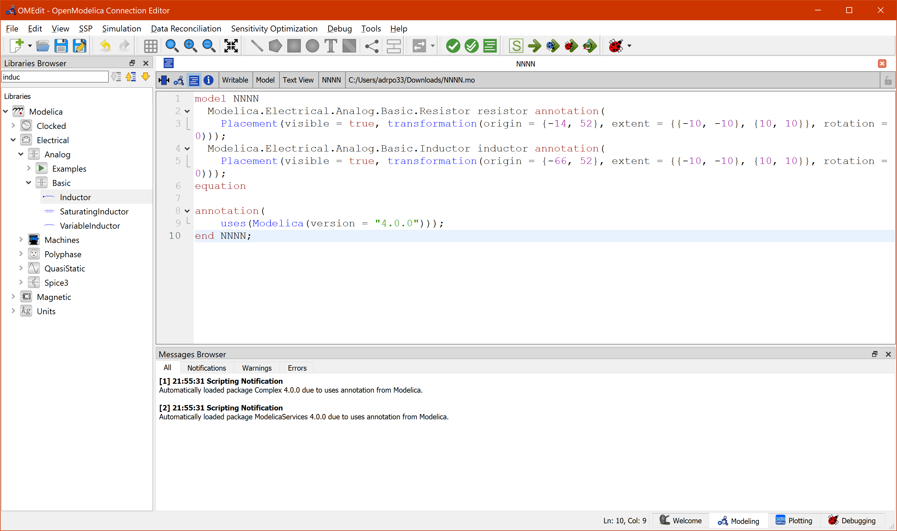 Connection equations not generated by OMEdit · Issue #9776 · OpenModelica/OpenModelica · GitHub