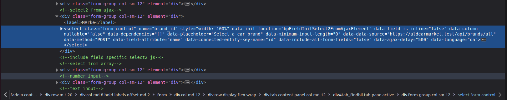 [Bug] select2_from_ajax doesn't ever call the function to fetch data · Issue #4610 · Laravel ...