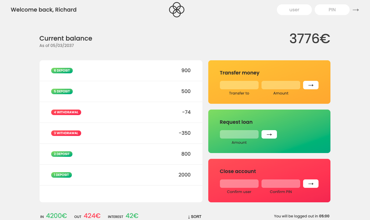GitHub - ricolaws/bankist