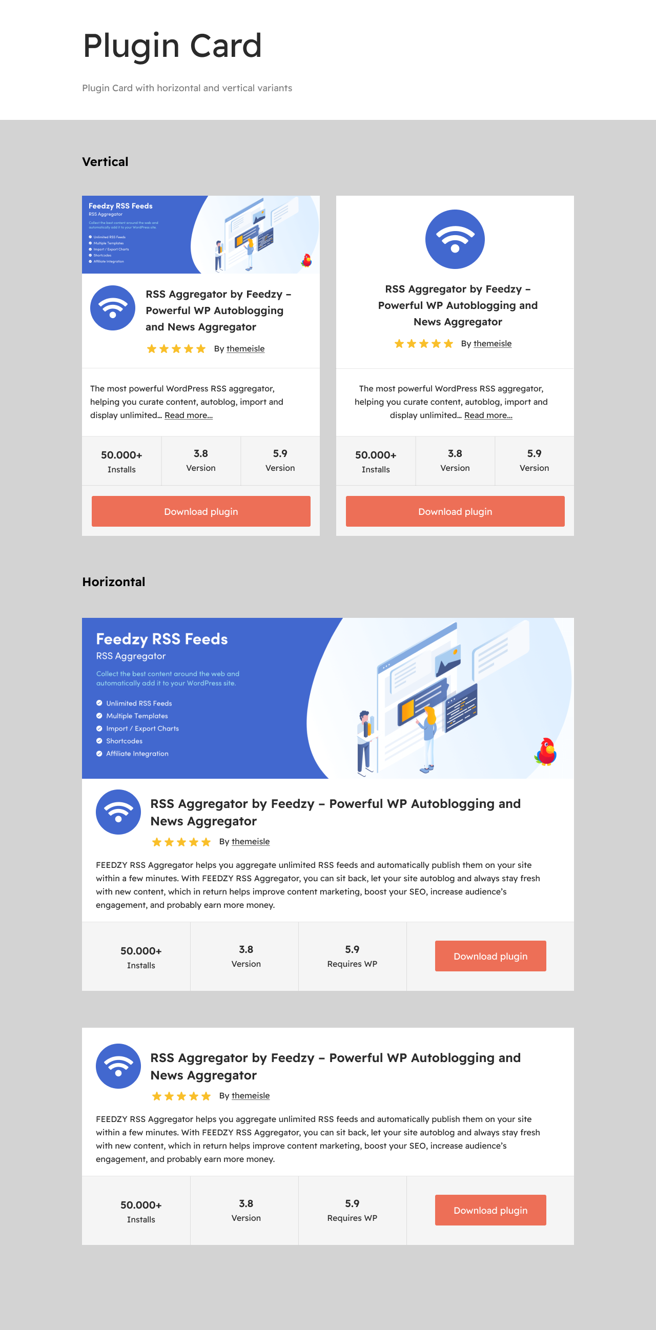 Plugin Card Horizontal Style · Issue #551 · Codeinwp/otter-blocks · GitHub