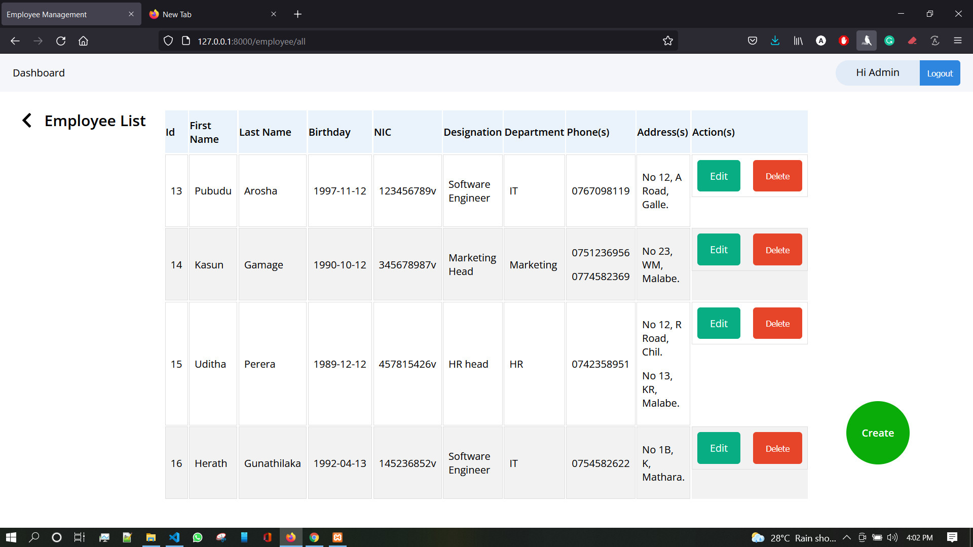 Github Pubuduwanigasekara Employee Management