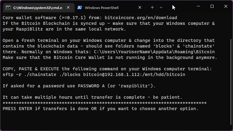Copy Blockchain (sftp) · Issue #3584 · raspiblitz/raspiblitz · GitHub