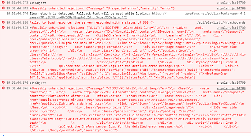 Playlist Cycle Stops Randomly With Error Possibly Unhandled Rejection In Console · Issue