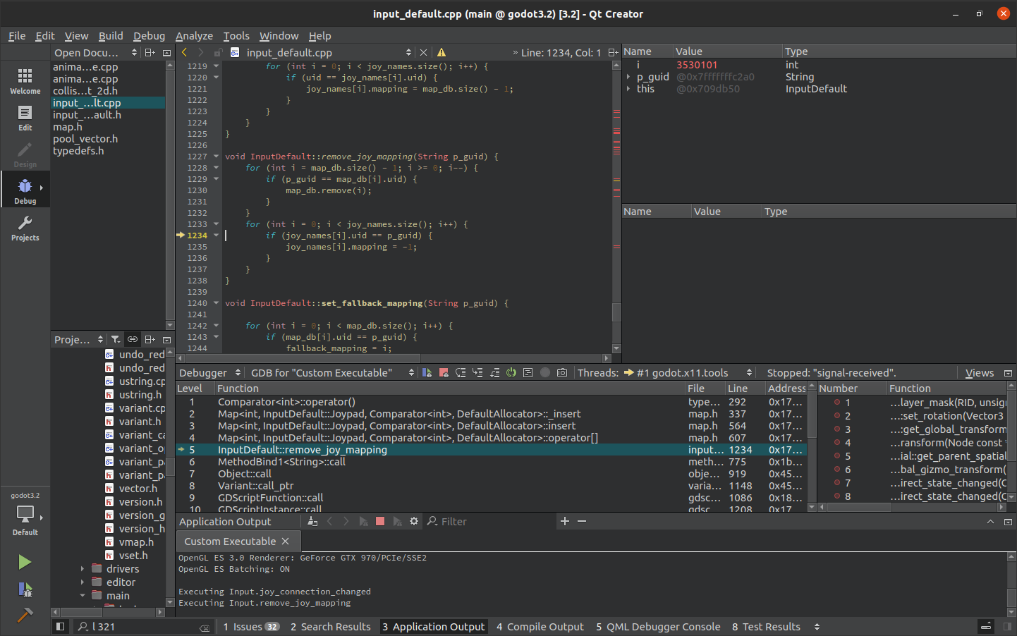 InputDefault::remove_joy_mapping infinitelly adds elements to map which ...