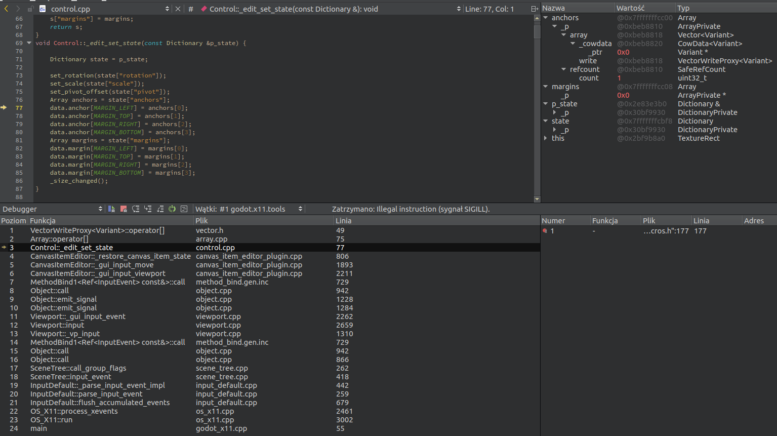 Editor crash when changing nodes in scene panel · Issue #25584 · godotengine/godot · GitHub