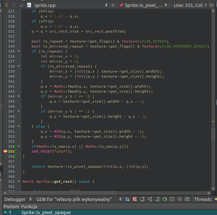 Using nan values in sprite.cpp · Issue #33716 · godotengine/godot · GitHub