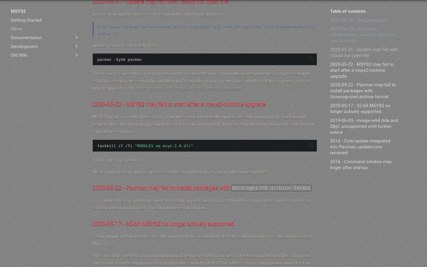 [Broken Website] msys2.org/news/ · Issue #3786 · darkreader/darkreader · GitHub