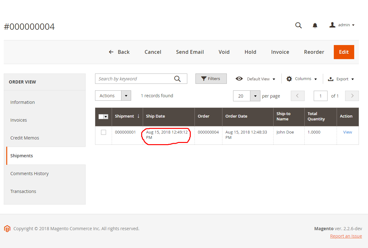 Shipment doesn't show on orders · Issue #17621 · magento/magento2 · GitHub