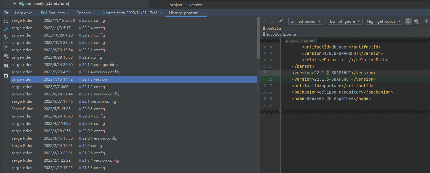 Debug in Eclipse occurred error ClassNotFoundException: org.jkiss.dbeaver.ui.app.standalone ...