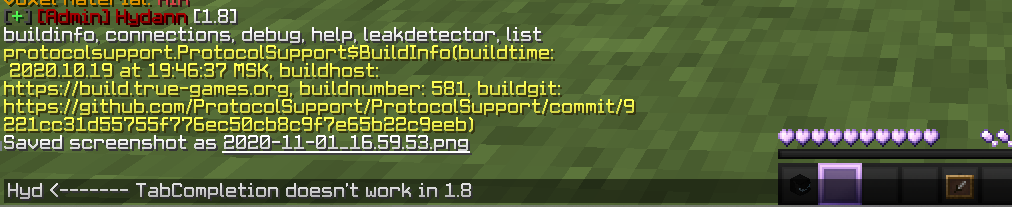 TabCompletions PlayerName · Issue #1296 · ProtocolSupport/ProtocolSupport · GitHub