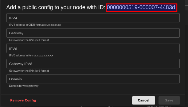 Wrong node ID in editing the nodes' public config · Issue #342 · threefoldtecharchive/tfgrid ...