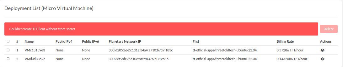 Can't delete a deployment · Issue #1196 · threefoldtecharchive/grid_weblets · GitHub
