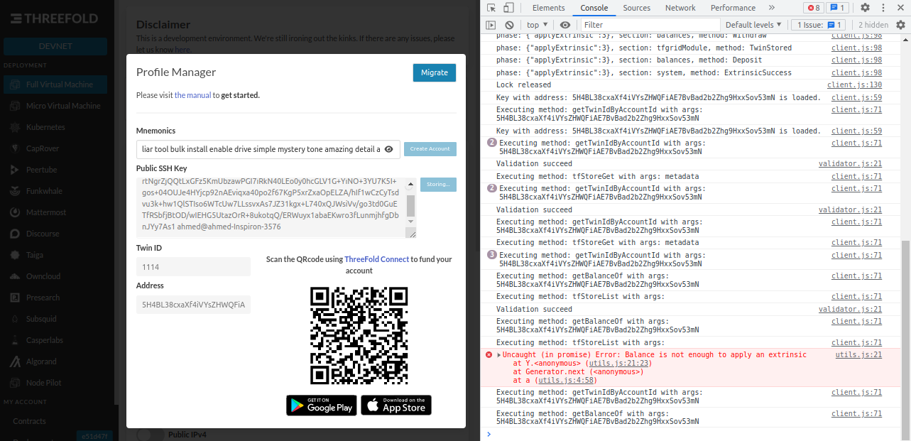 After creating a new profile and set the sshkey, it keeps storing forever · Issue #1199 ...