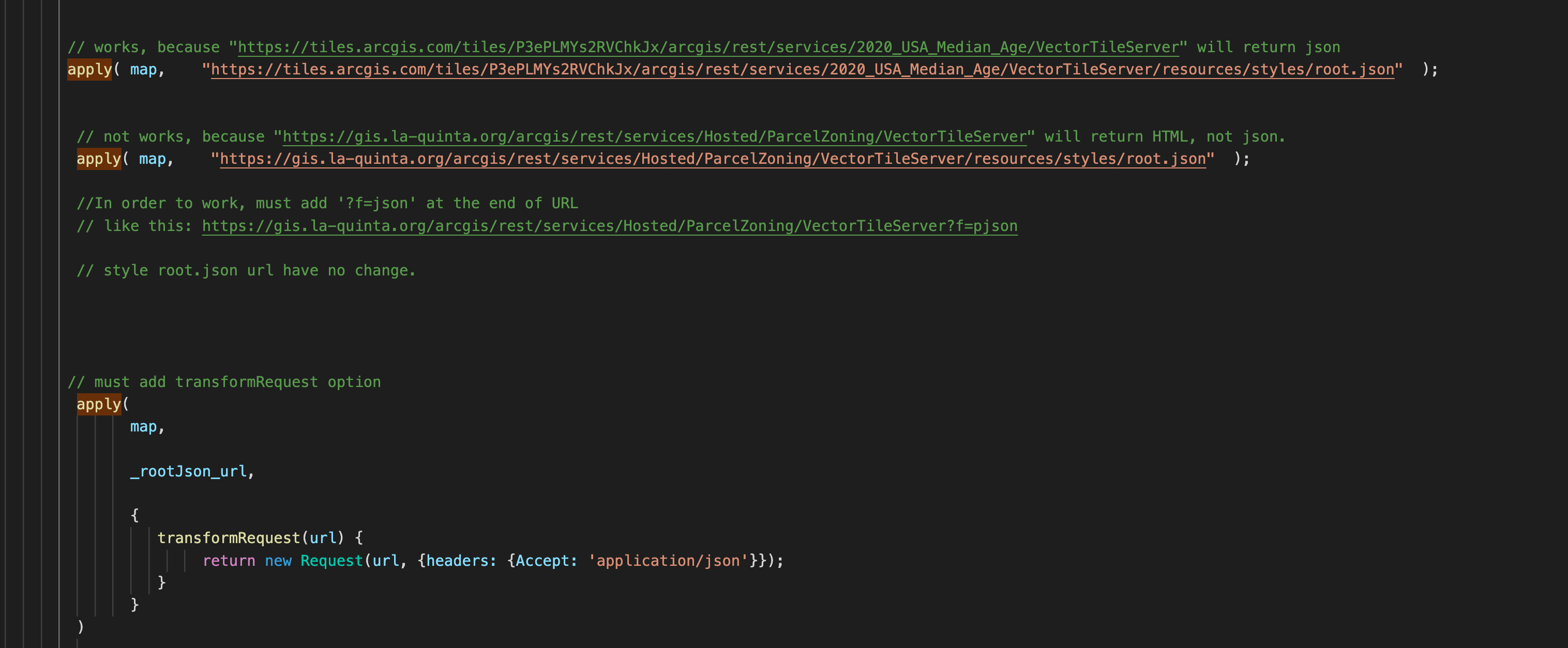 Arcgis Vector Tile Must Enforce Fpjson Other Wise Will Fail To Load · Issue 529 · Openlayers
