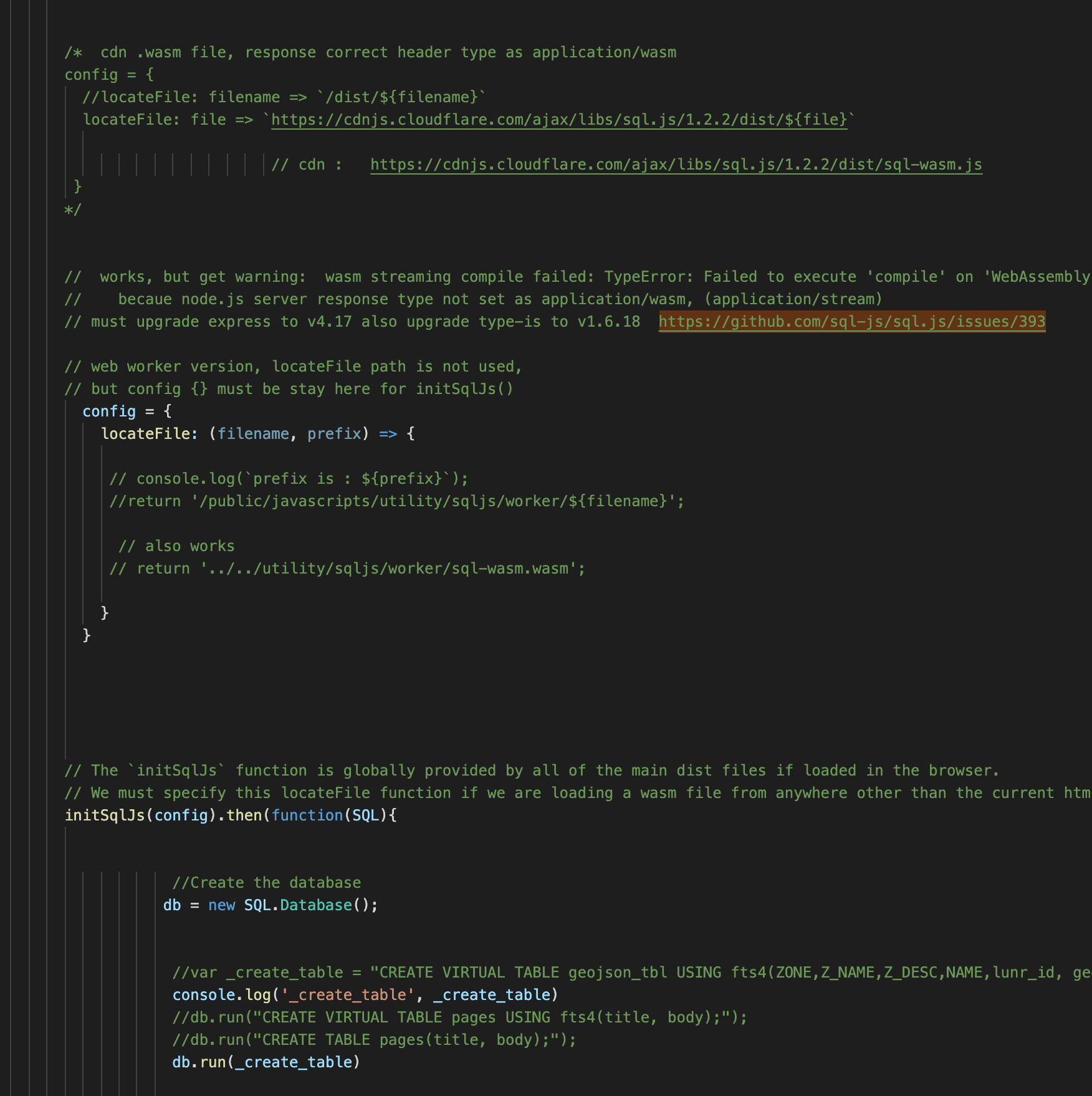 How to NOT block DOM UI? async? · Issue #394 · sql-js/sql.js · GitHub